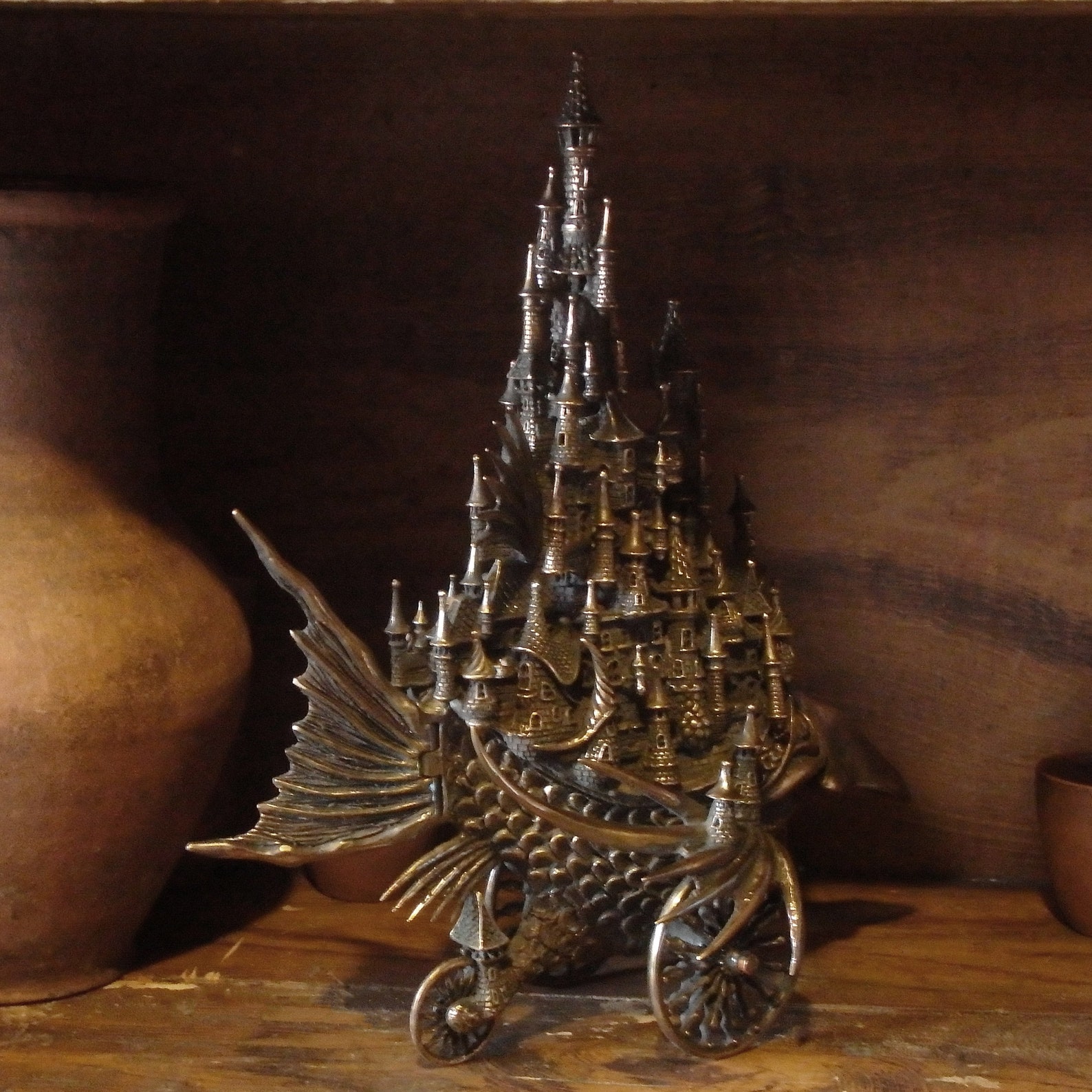 Interior Toy-casket riding Castle a Large Unique - Etsy