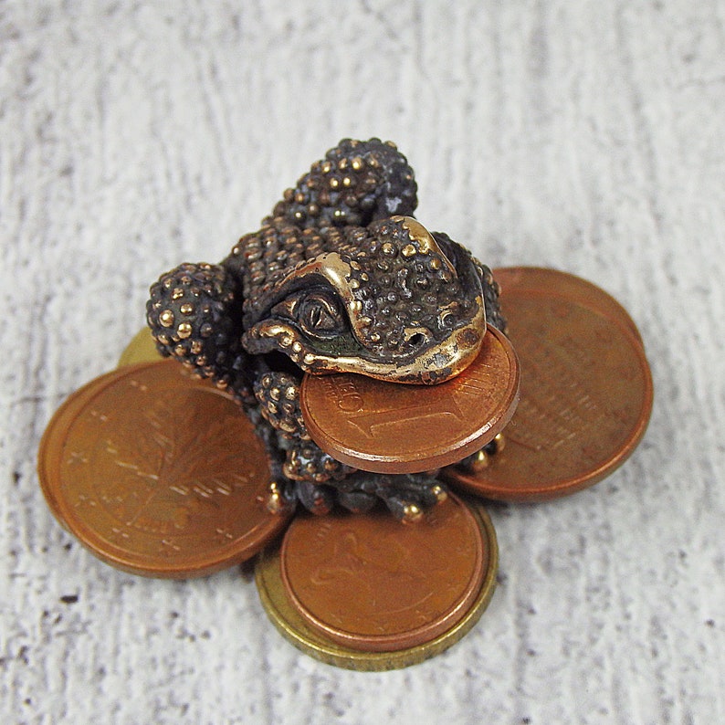 Tiny Casket frog Miniature Designer Bronze Box - Etsy