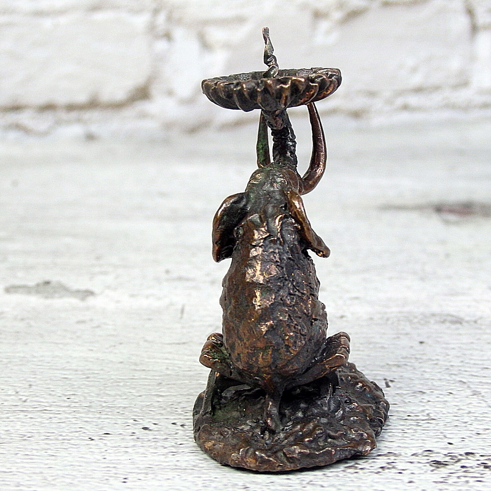 Mini Candlestick elephant on the Bench Feng Shui - Etsy