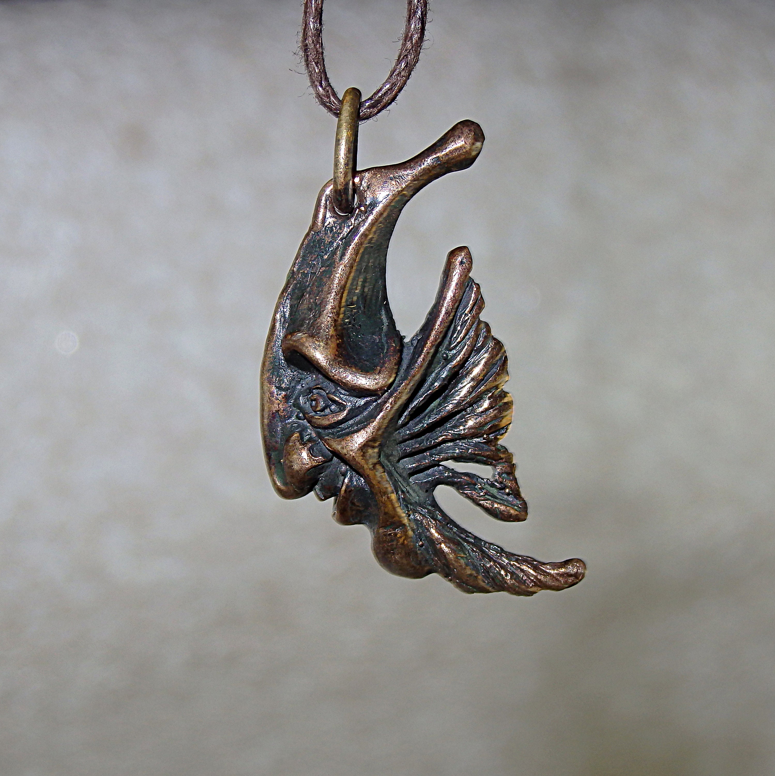 Buy Pendant Moonfish, Silver or Bronze Small Fish, Symbol of Wealth ...
