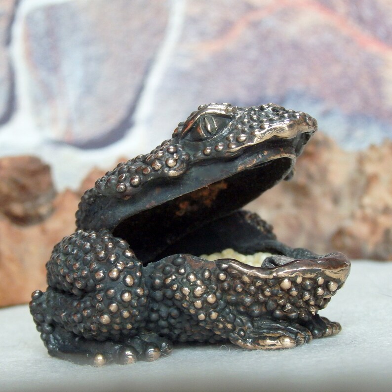 Ashtray frog Designer Casket With Magnet Lid - Etsy