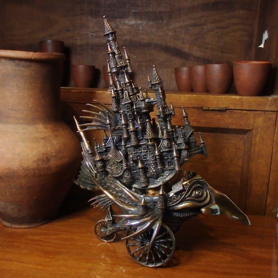 Interior toy-casket Riding Castle a large unique | Etsy
