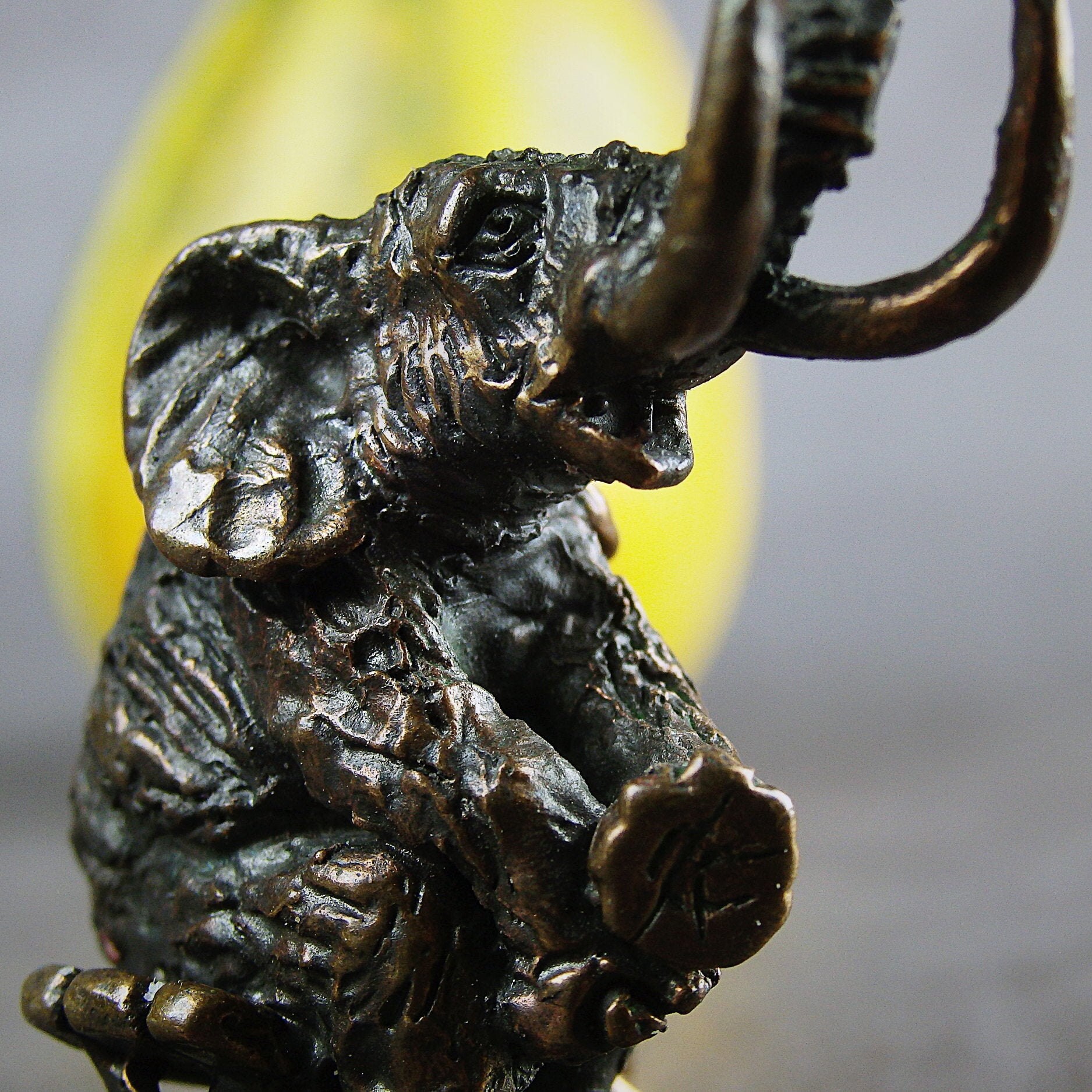 Mini Candlestick "elephant on the Bench", Feng Shui Wealth and Good ...