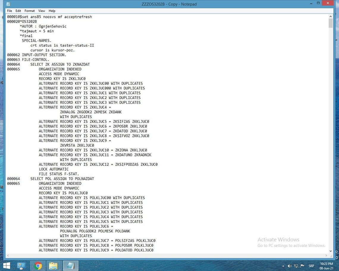 Microsoft Cobol 5.0 (by Micro Focus) System Reference for Ms-dos ...