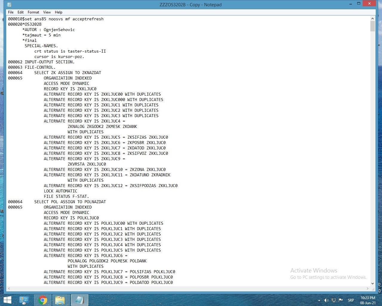 Microsoft Cobol 5.0 (by Micro Focus) System Reference for Ms-dos ...