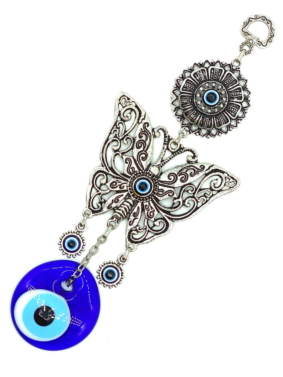 Evil Eye Butterfly & Flower Home Accessory #5084 - Etsy
