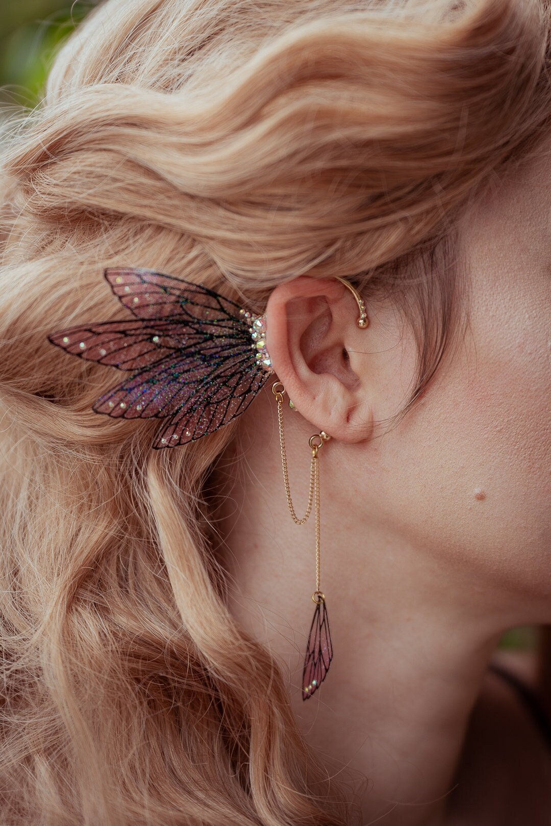 The Earcuff of the Cherry Blossom Fairy - Etsy