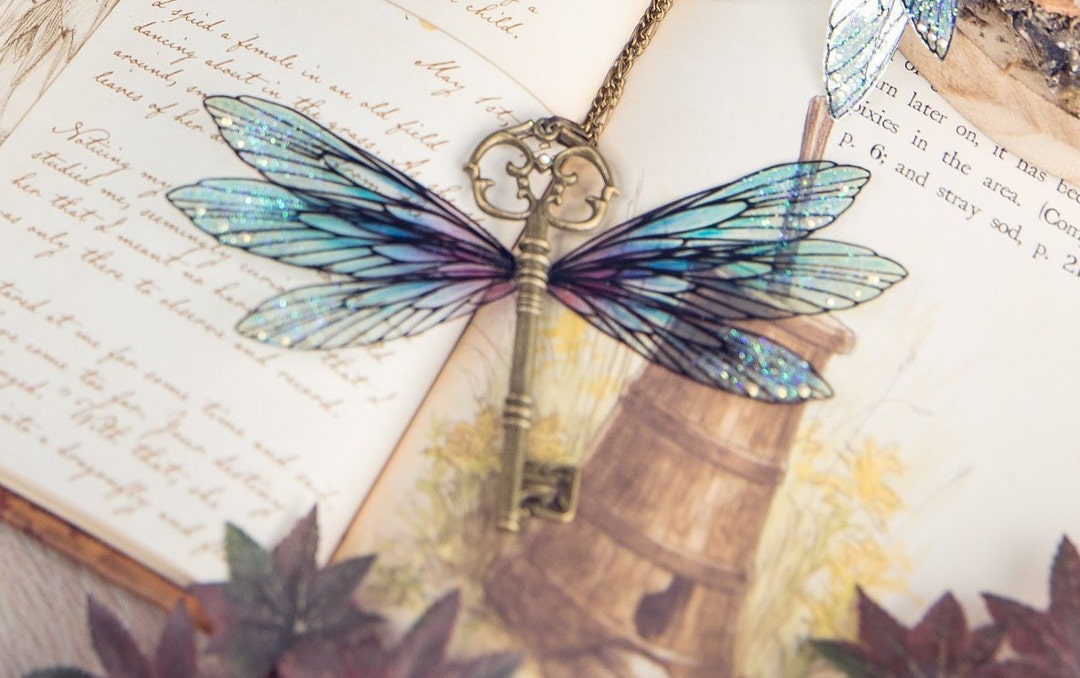 Flying Fairy Key Necklace - Etsy