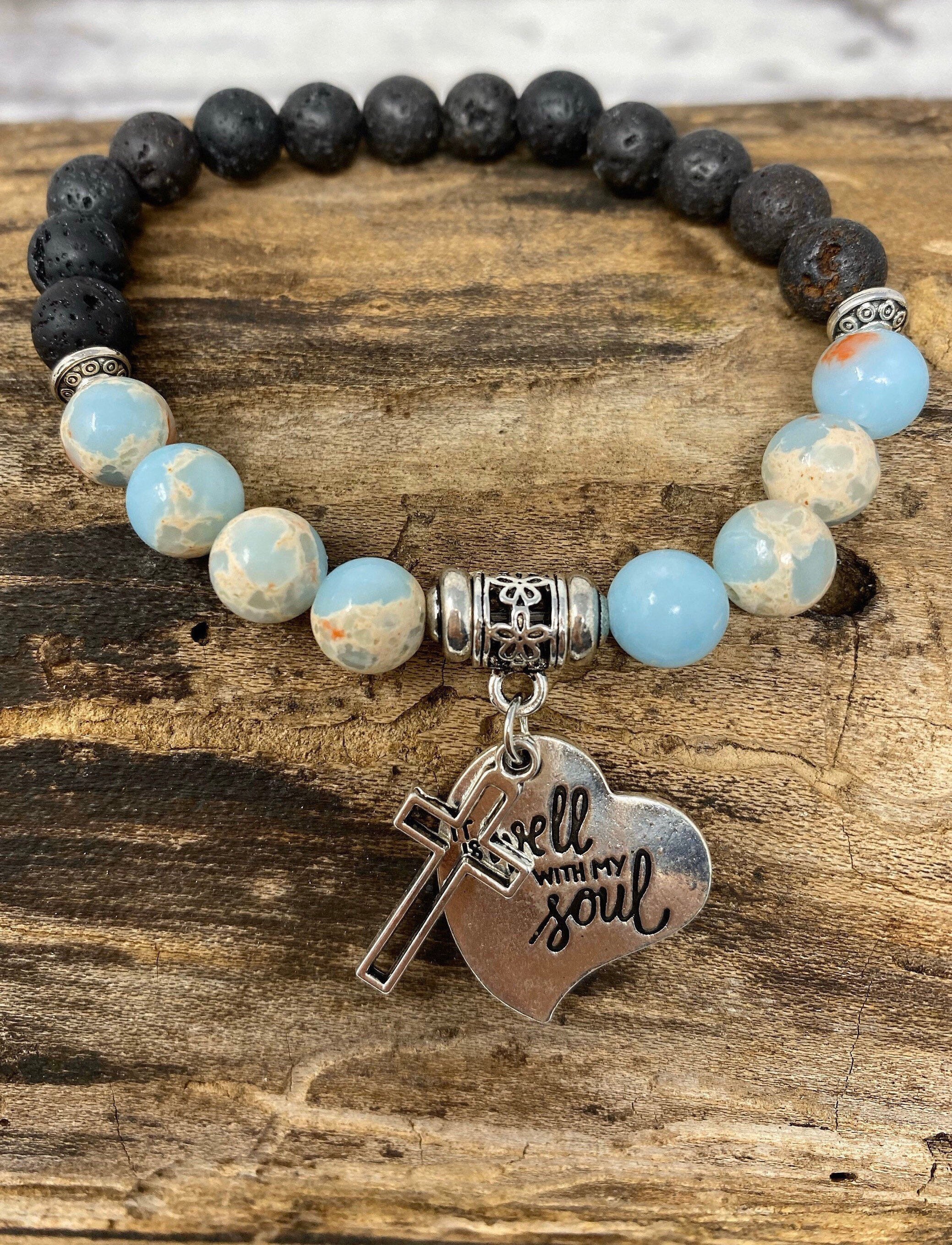 Faith Bracelet, Christian Bracelet for Her/him, It is Well With My Soul ...