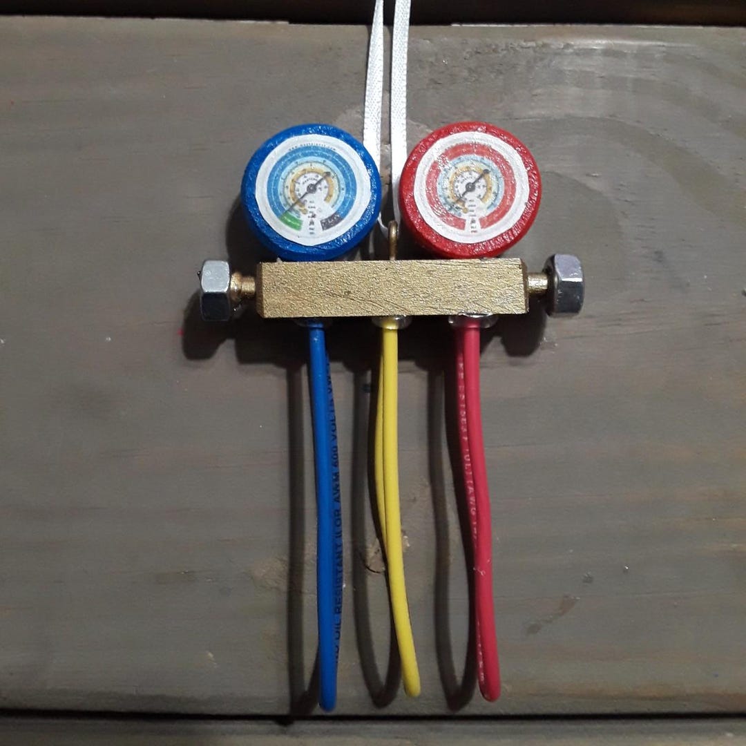Old School Style HVAC Guages Ornament - Etsy