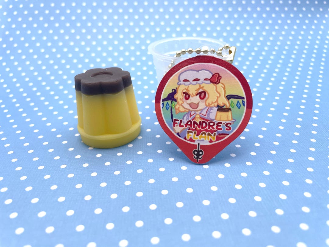 Flandre Flan Pudding Squishy Keychain - Etsy