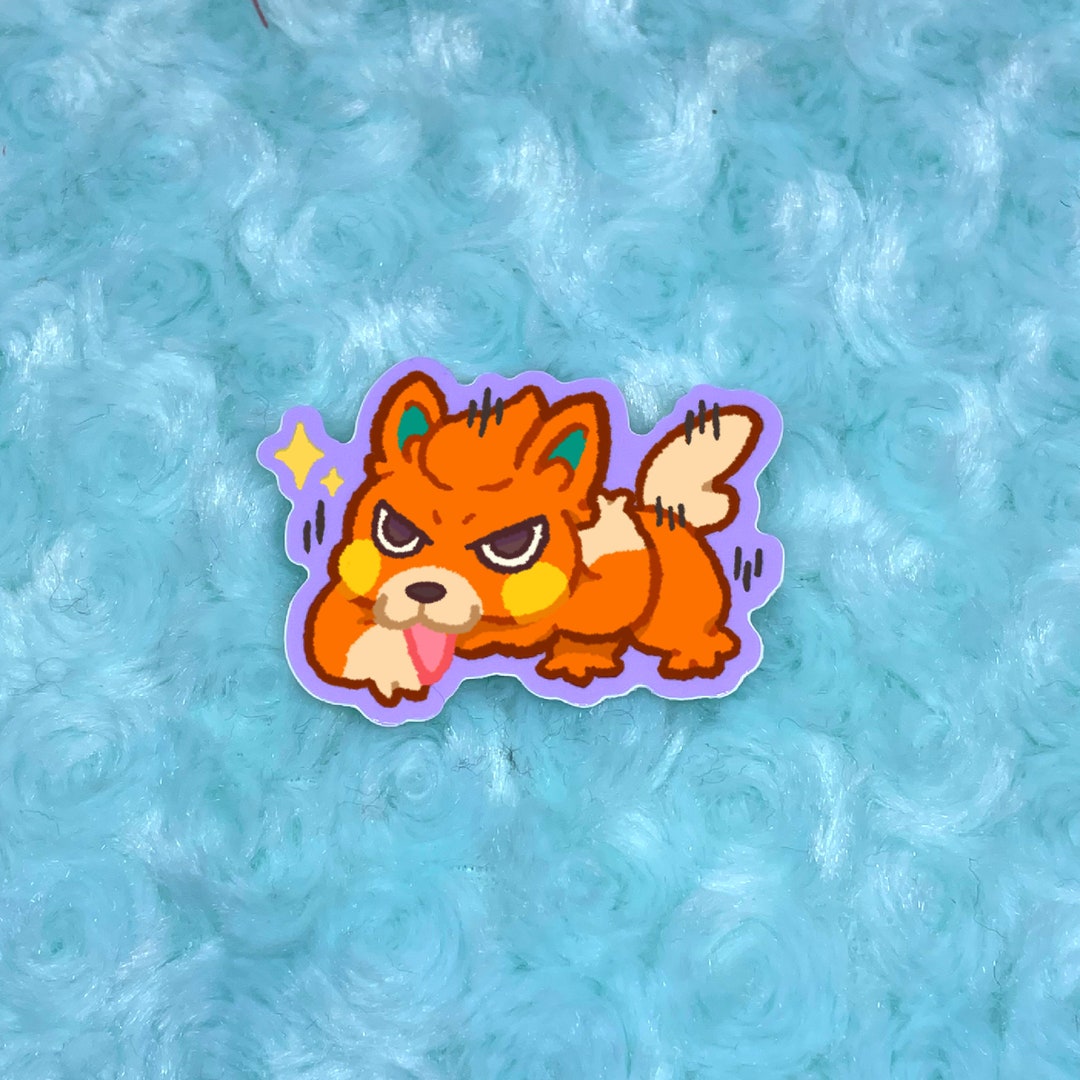 Silly Goofy Muscle Pika Poke Sticker Pawmi Inspired - Etsy