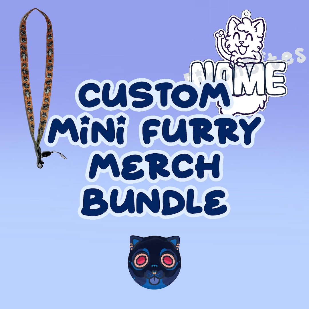 Custom Furry Merch Mini Bundle - Etsy