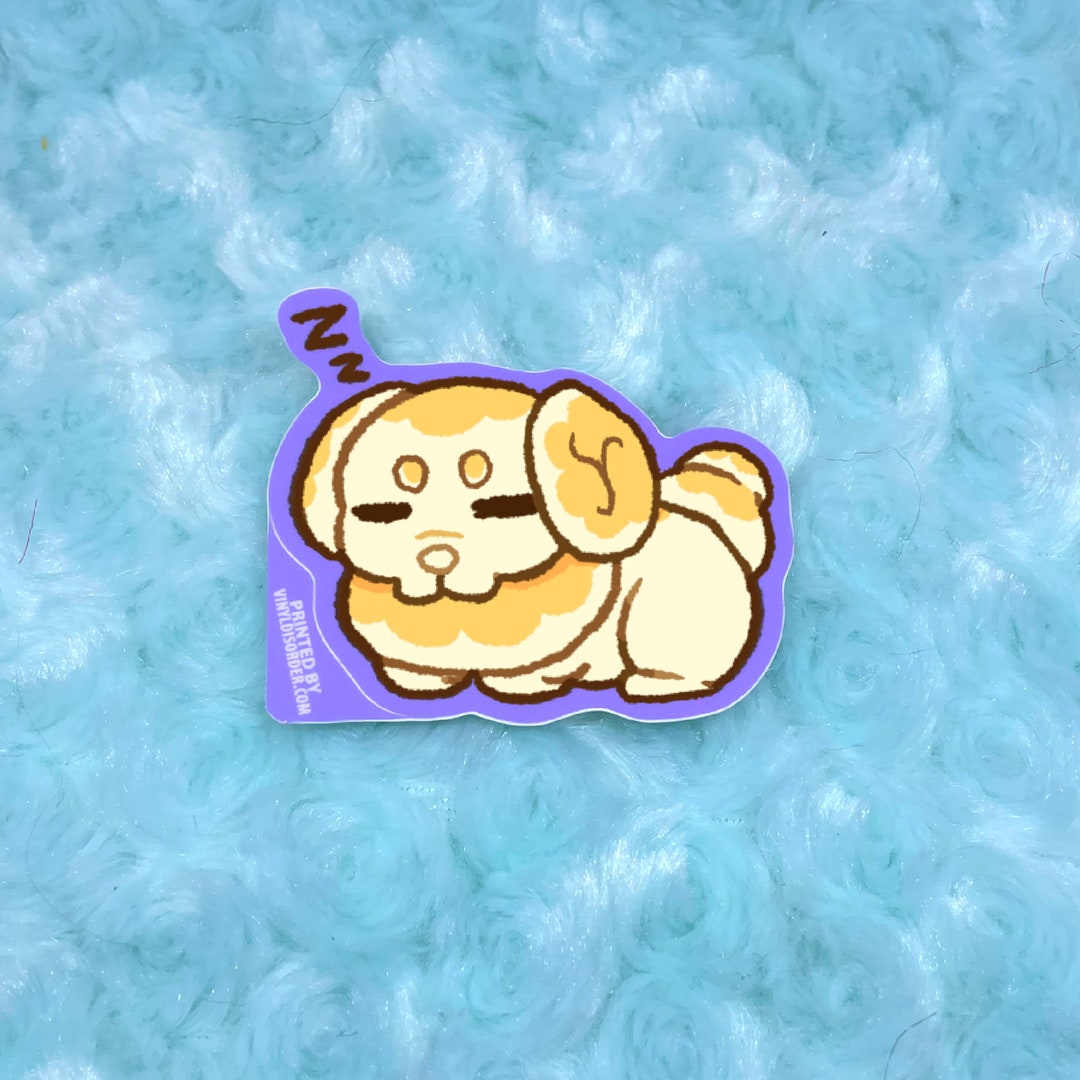 Silly Goofy Dough Dog Poke Sticker Fidough Inspired - Etsy