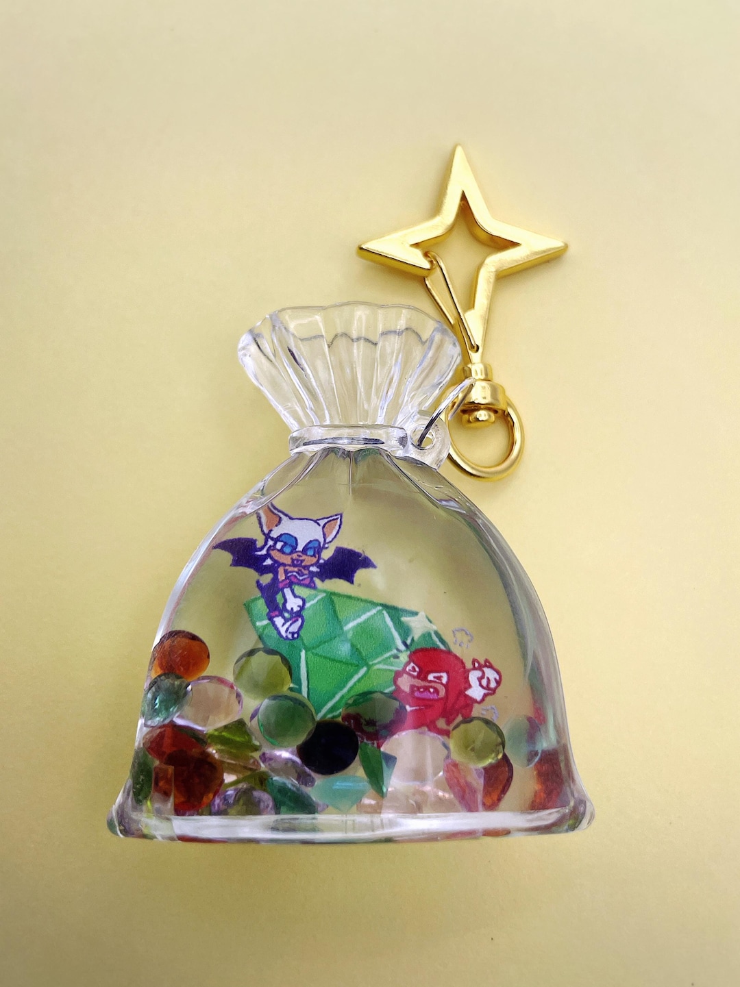 Echidna and Thief Bat Liquid Charm - Etsy