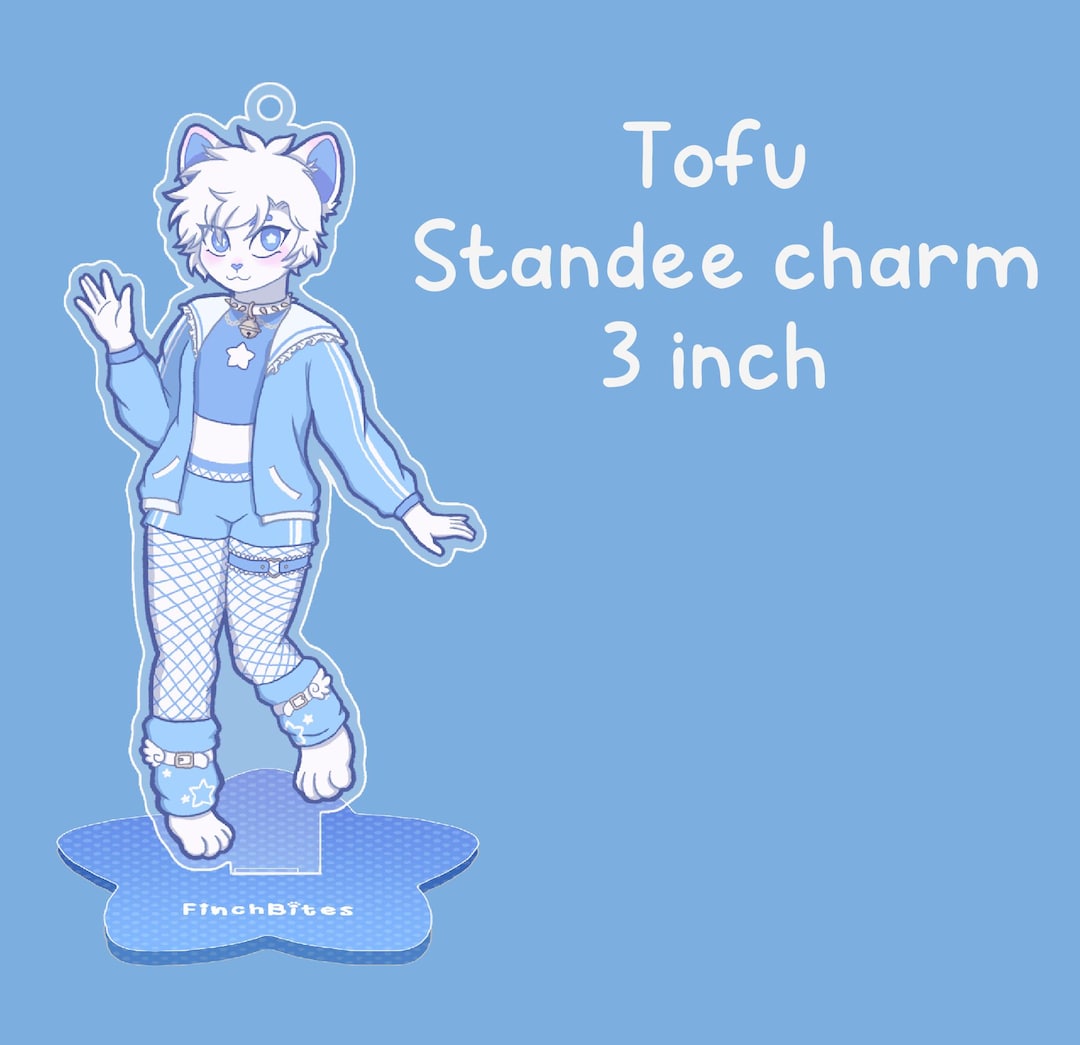 Tofu Furry Standee Charm - Etsy
