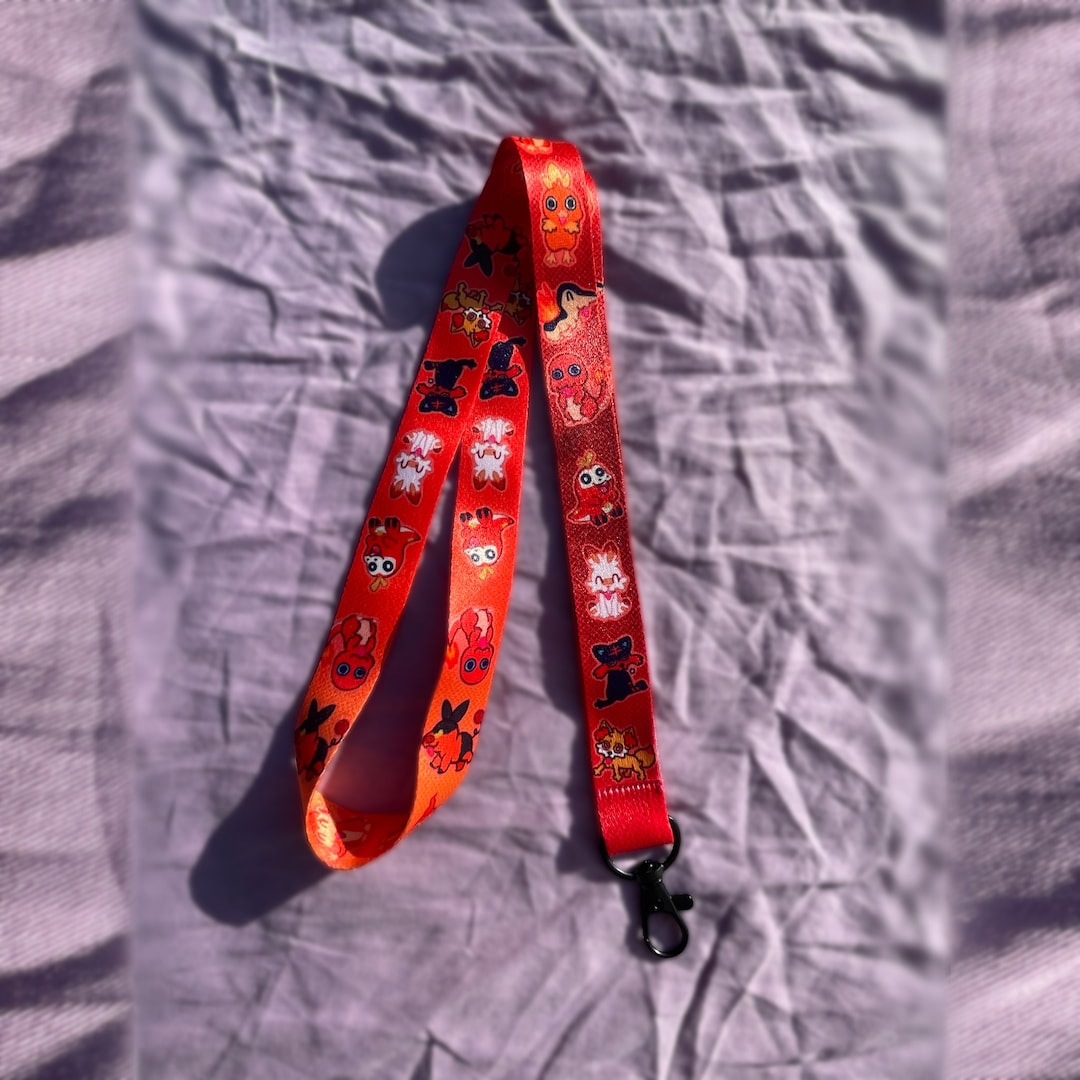 Fire Starter Pkmn Lanyard Silly Goofy - Etsy