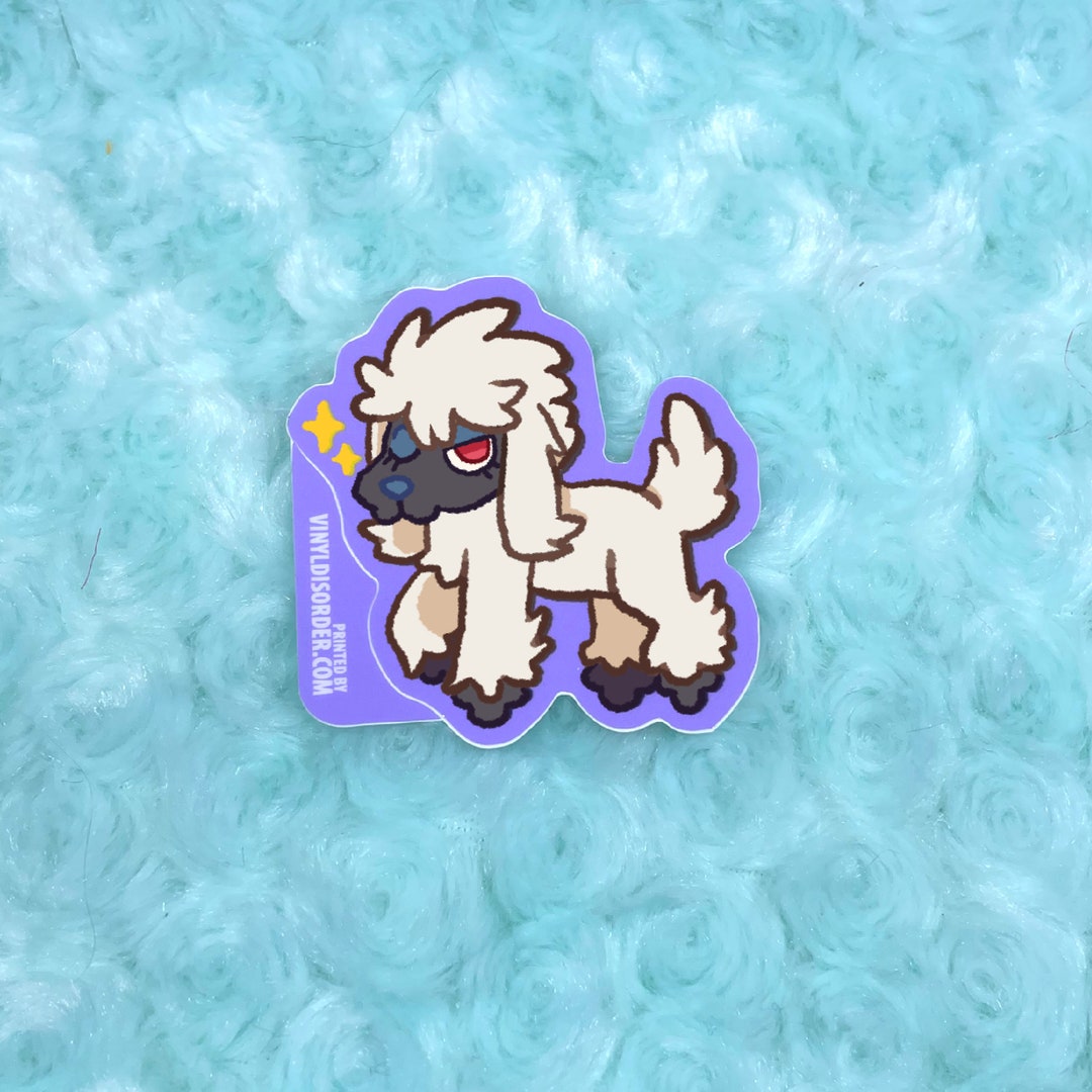 Silly Goofy Poodle Dog Poke Sticker Furfrou Inspired - Etsy