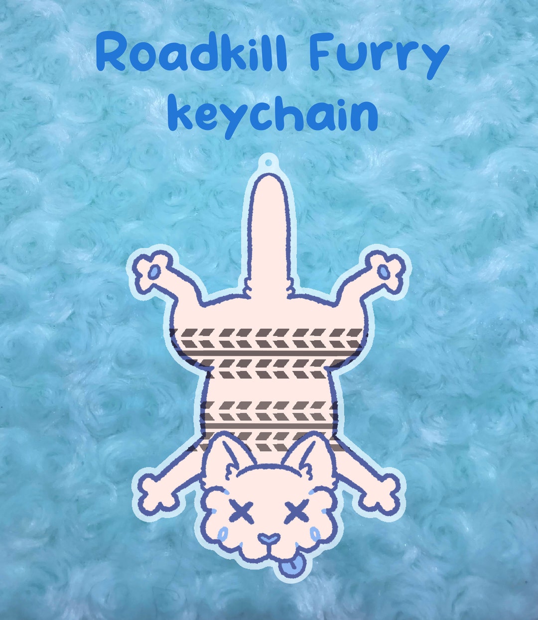 Roadkill Furry Keychain 3 Inch - Etsy