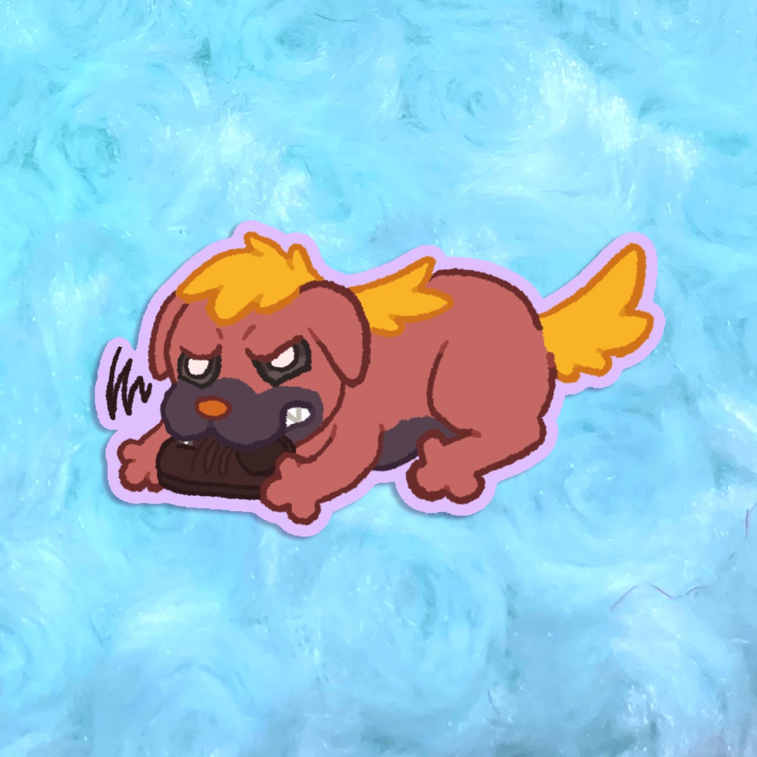 Silly Goofy Grumpy Dog Poke Sticker Maschiff Inspired - Etsy