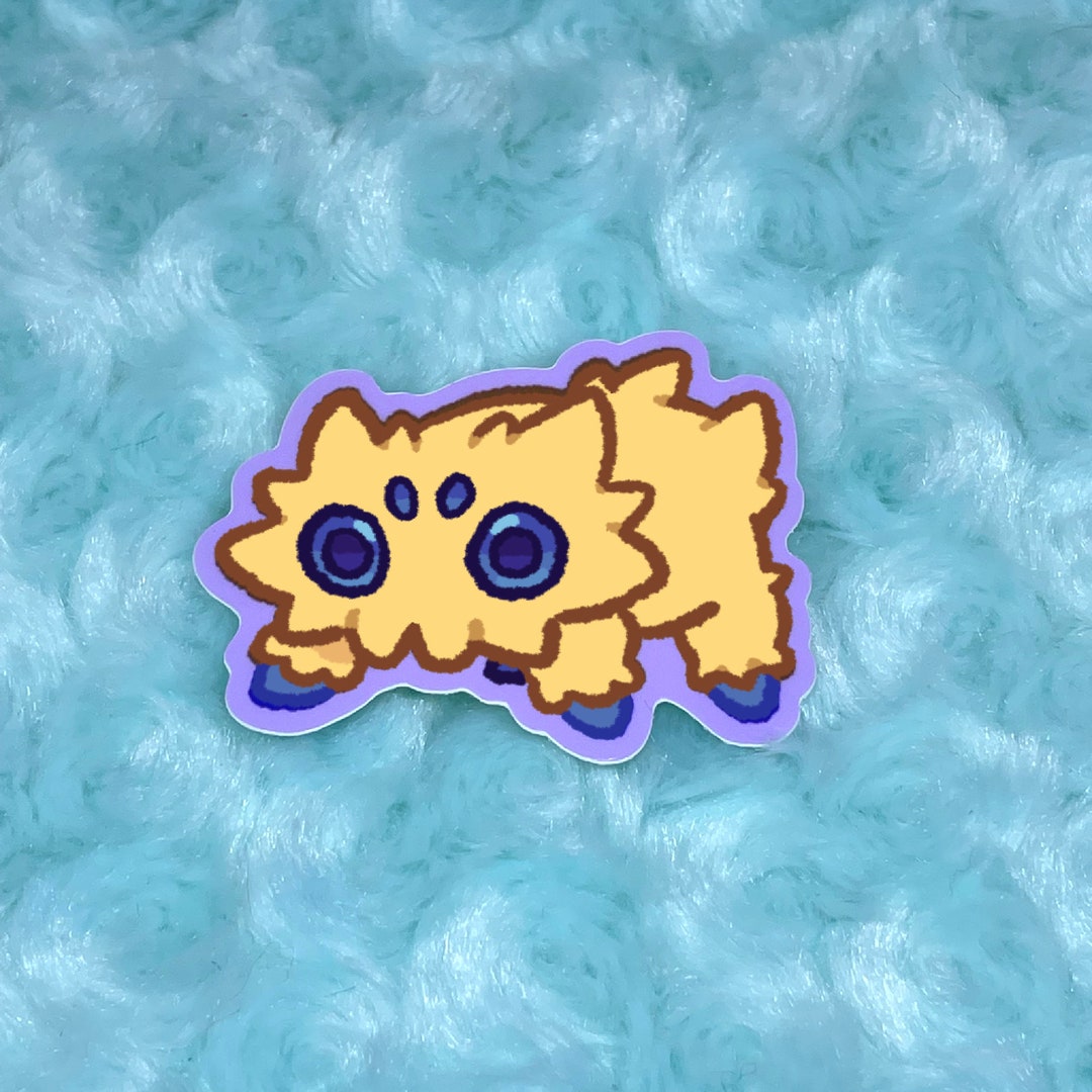 Silly Goofy Spider Poke Sticker Joltik Inspired - Etsy