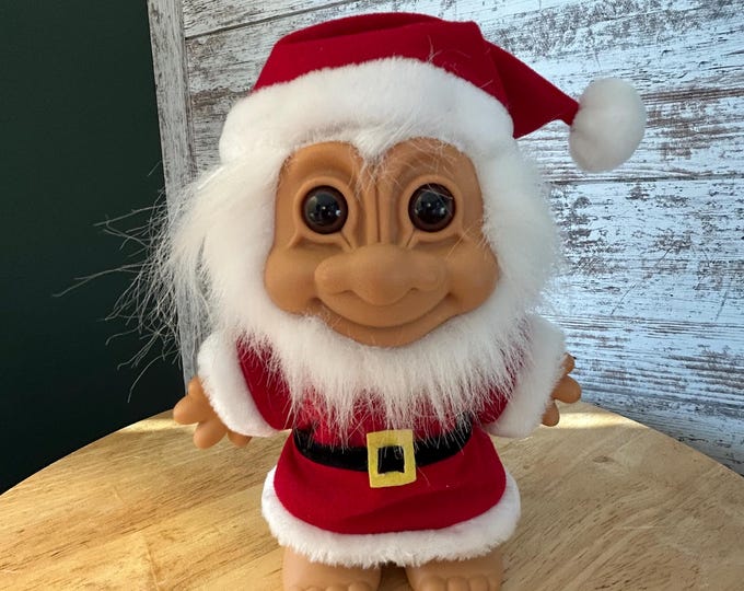 Vintage 1990's RUSS TROLL Santa Claus Figurine #18282 8” Tall ...