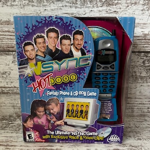 NSYNC Hotline Fantasy Phone and Cd-rom Game (PC, 2001) Blue Phone ...
