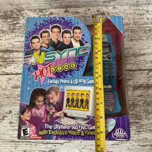 NSYNC Hotline Fantasy Phone and Cd-rom Game (PC, 2001) Blue Phone ...