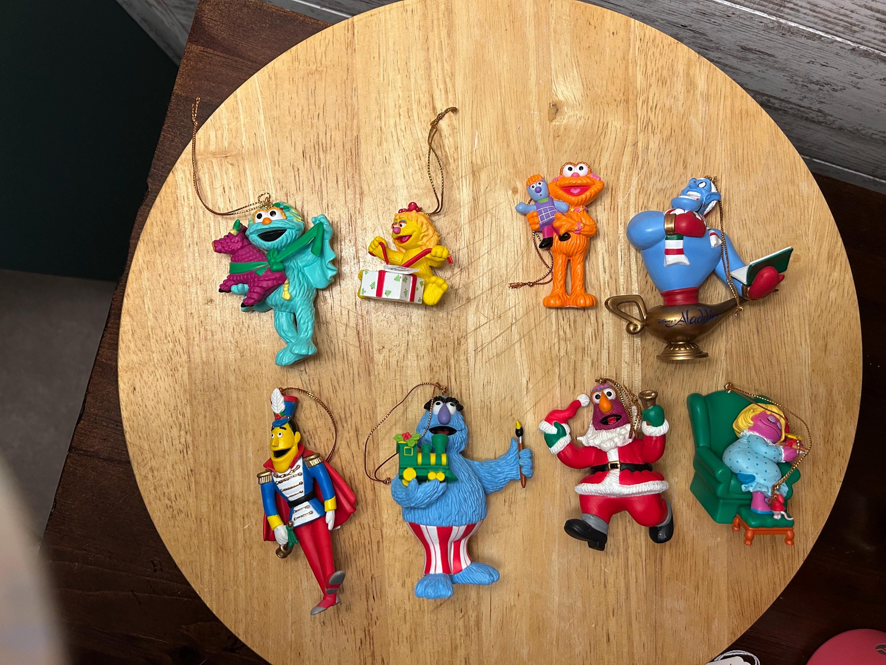 Set of 8 Vintage Sesame Street Disney Muppets Grolier Christmas ...