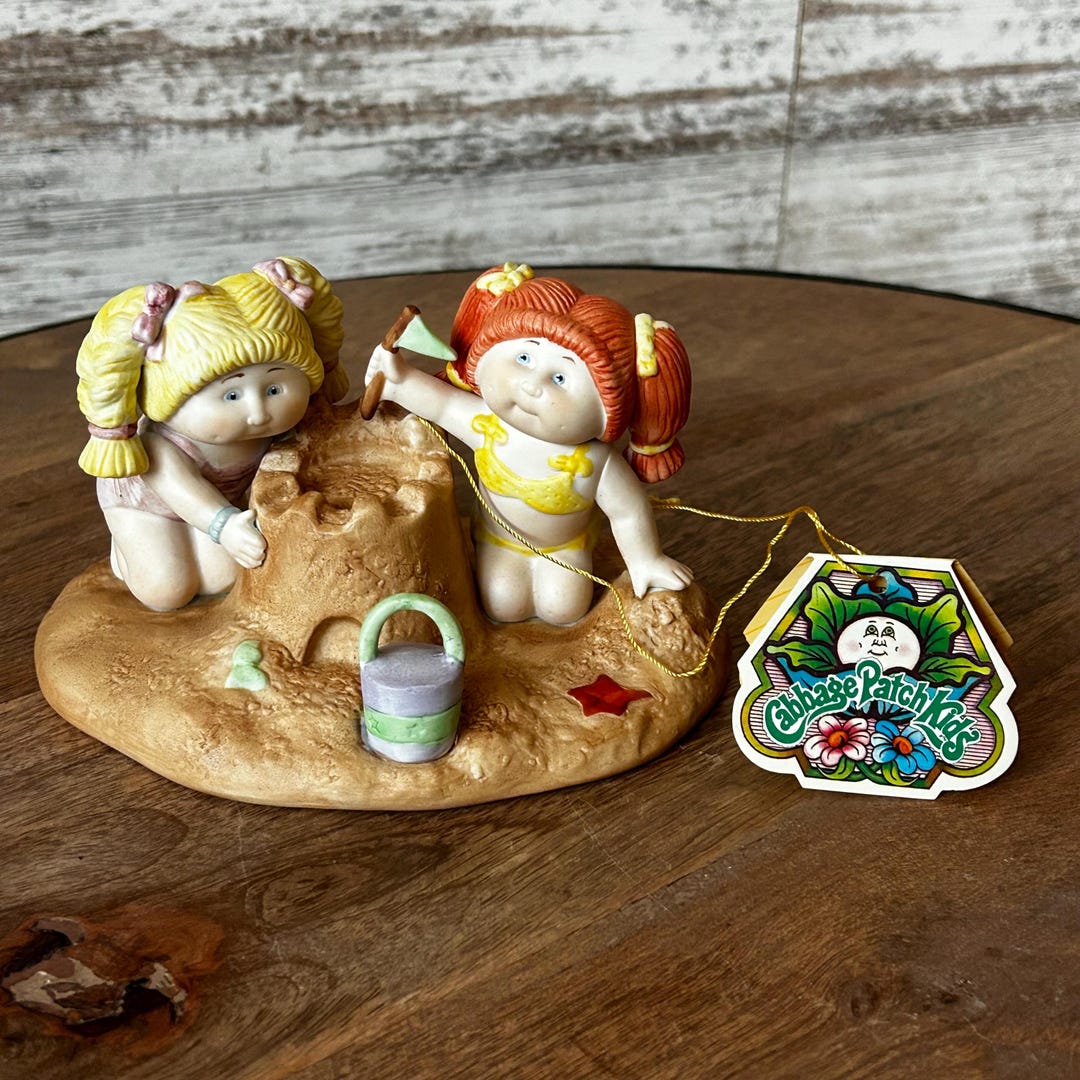 Cabbage Patch Kids Figurine 1985 ”sandcastles” Collectable Ceramic or ...