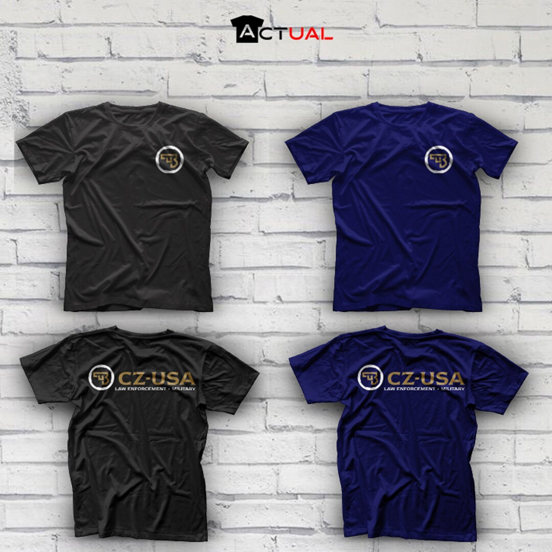 CZ USA Firearms Guns Logo Black T-shirt Size S-2XL Present for Men Gift ...