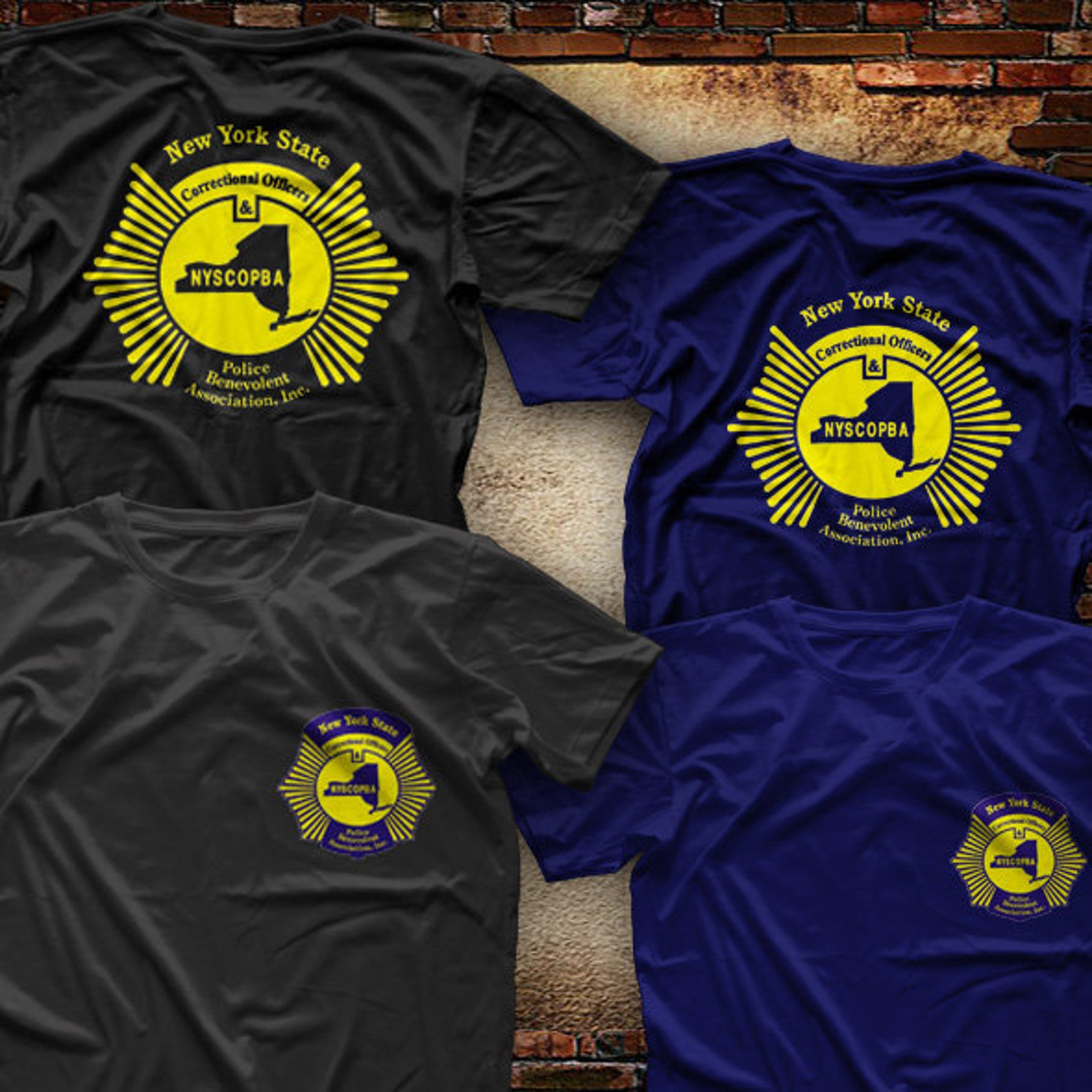 New York State Correctional Officer & NYSCOPBA T-shirt Size S-2XL ...