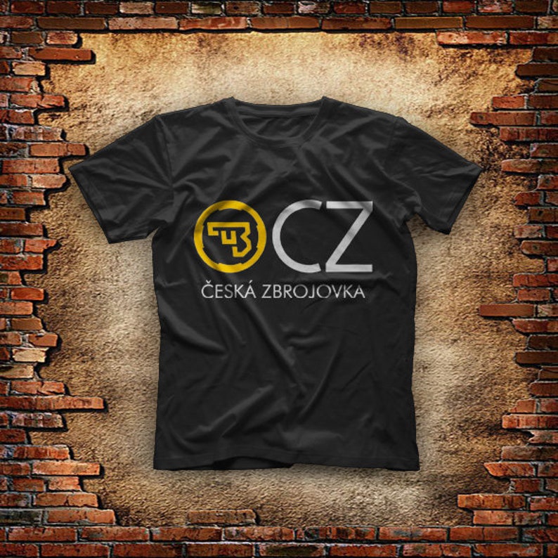 CZ USA Ceska Zbrojovka Firearms Guns Logo Black T-shirt Size S-2XL ...