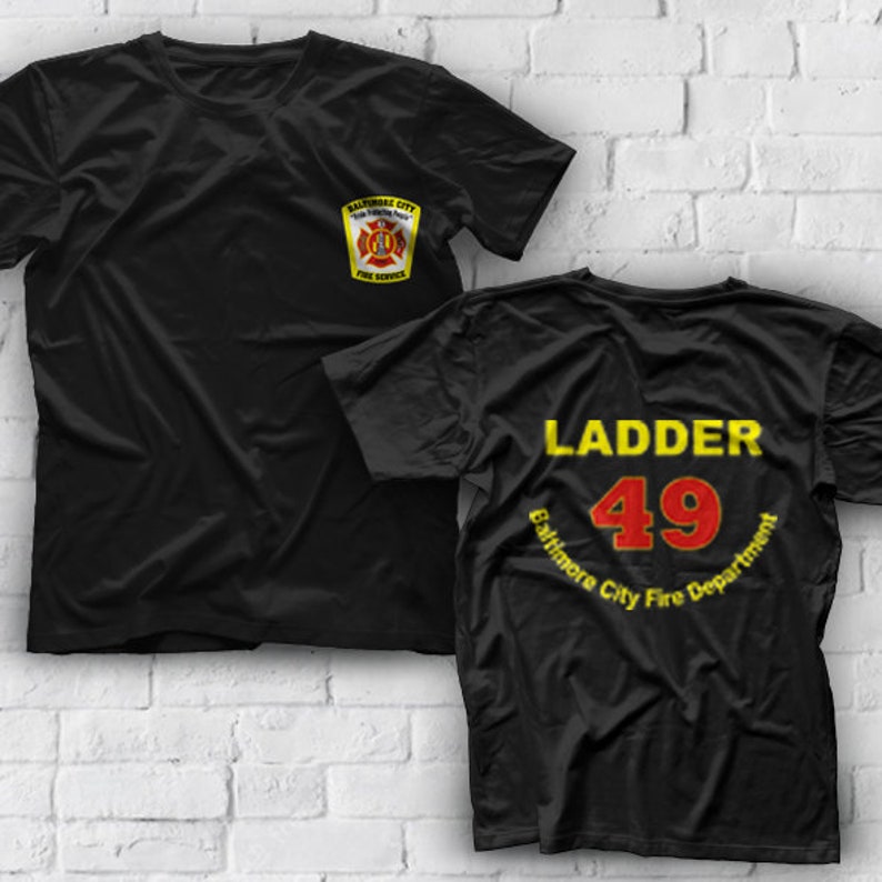 Ladder 49 Rare Design Firefighter Baltimore Fire Department T-shirt ...