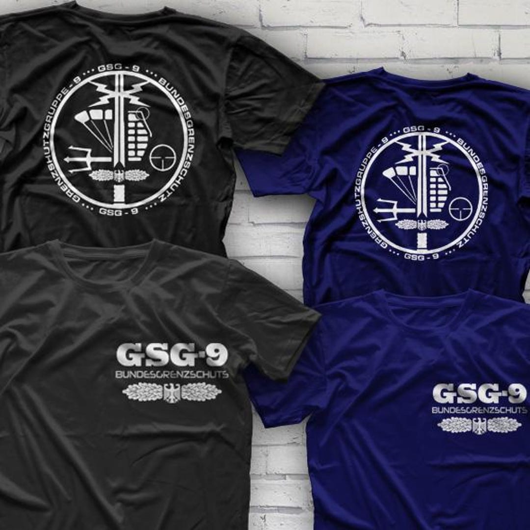New GSG 9 Germany Swat Terrorism Special Operations Unit Police T-shirt ...