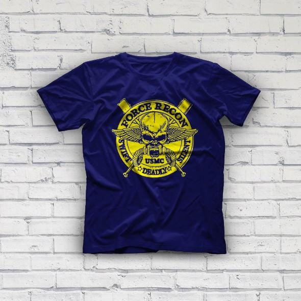 US Marine Corps Force Reconnaissance Force Recon Navy Seals T-shirt ...