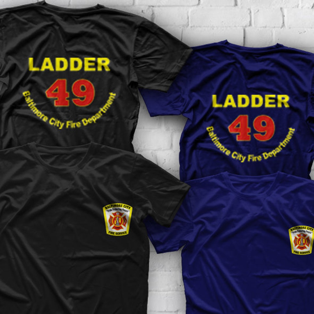 Ladder 49 Rare Design Firefighter Baltimore Fire Department T-shirt ...