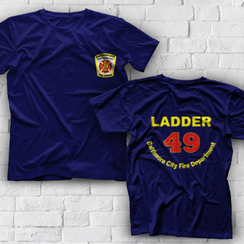 Ladder 49 Rare Design Firefighter Baltimore Fire Department T-shirt ...