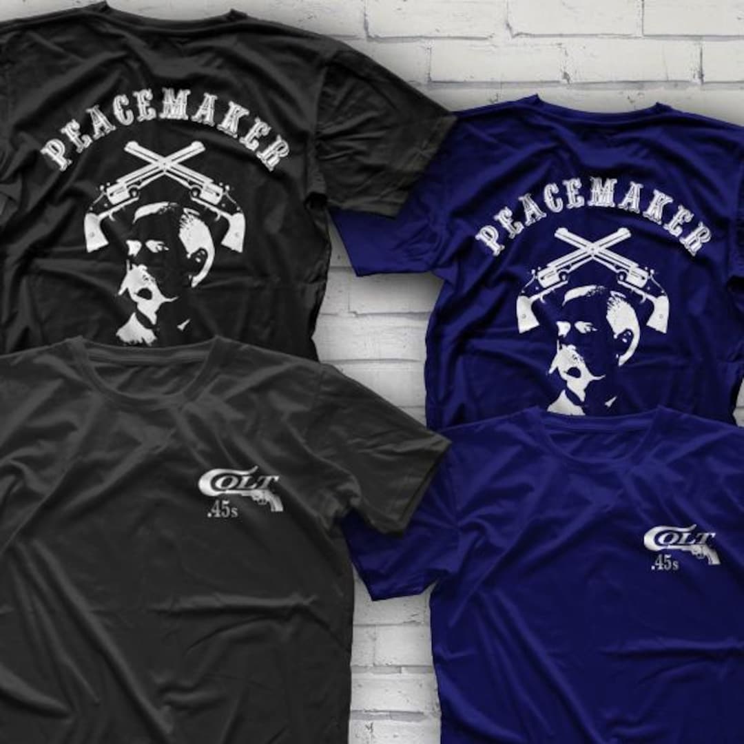 New Colt Firearm Peacemaker Wyatt Earp Cowboy Gun Pistol Doc Black T ...