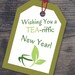NEW YEAR Tea Gift Tags Printable Gift | Healthy New Year Gift ...