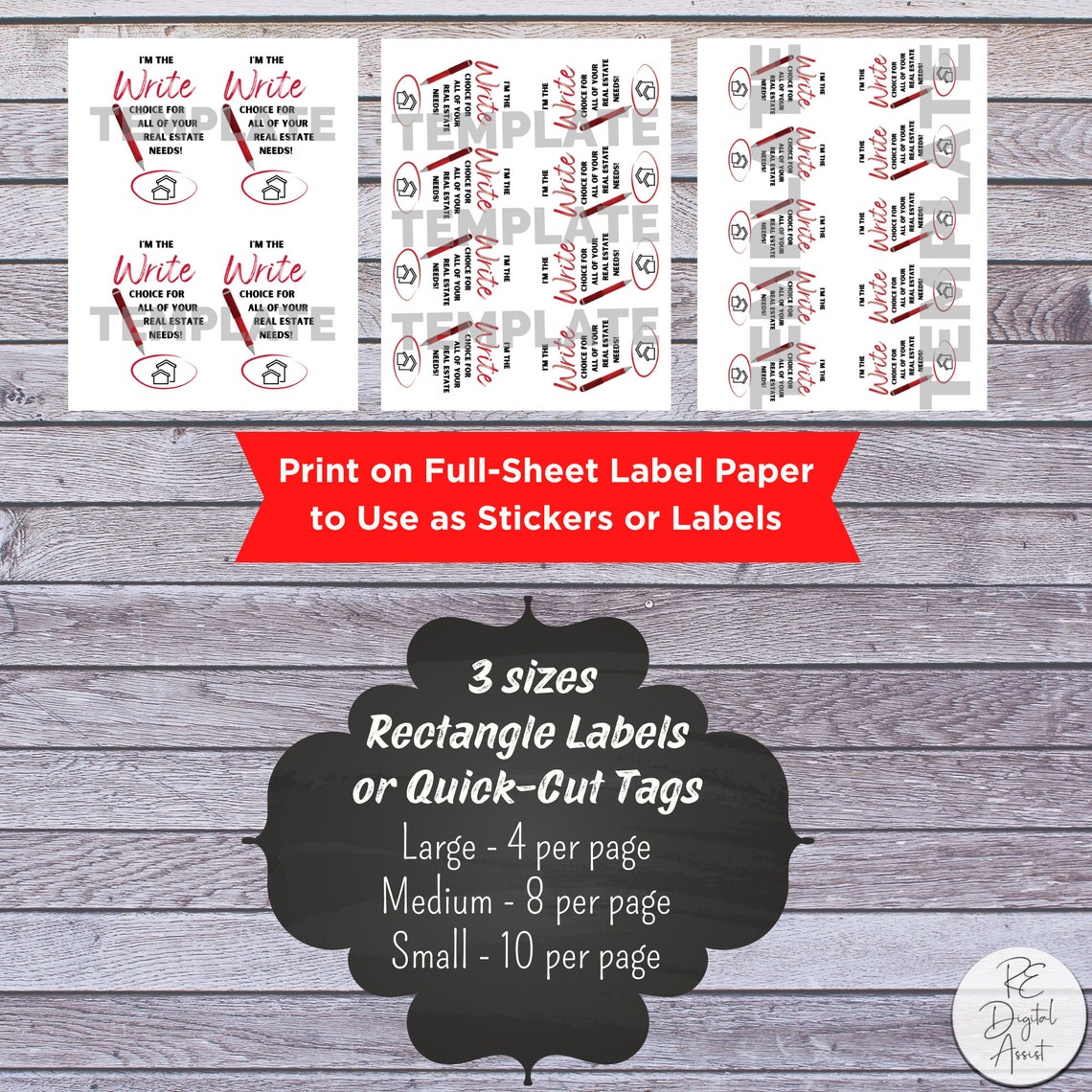 Business Pen Gift Tags Real Estate Referrals, Open House Event Pop by ...
