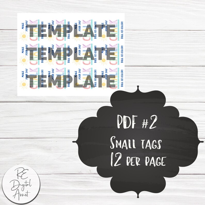 Chalk Your Walk Printable Tags Sidewalk Chalk Neighborhood - Etsy