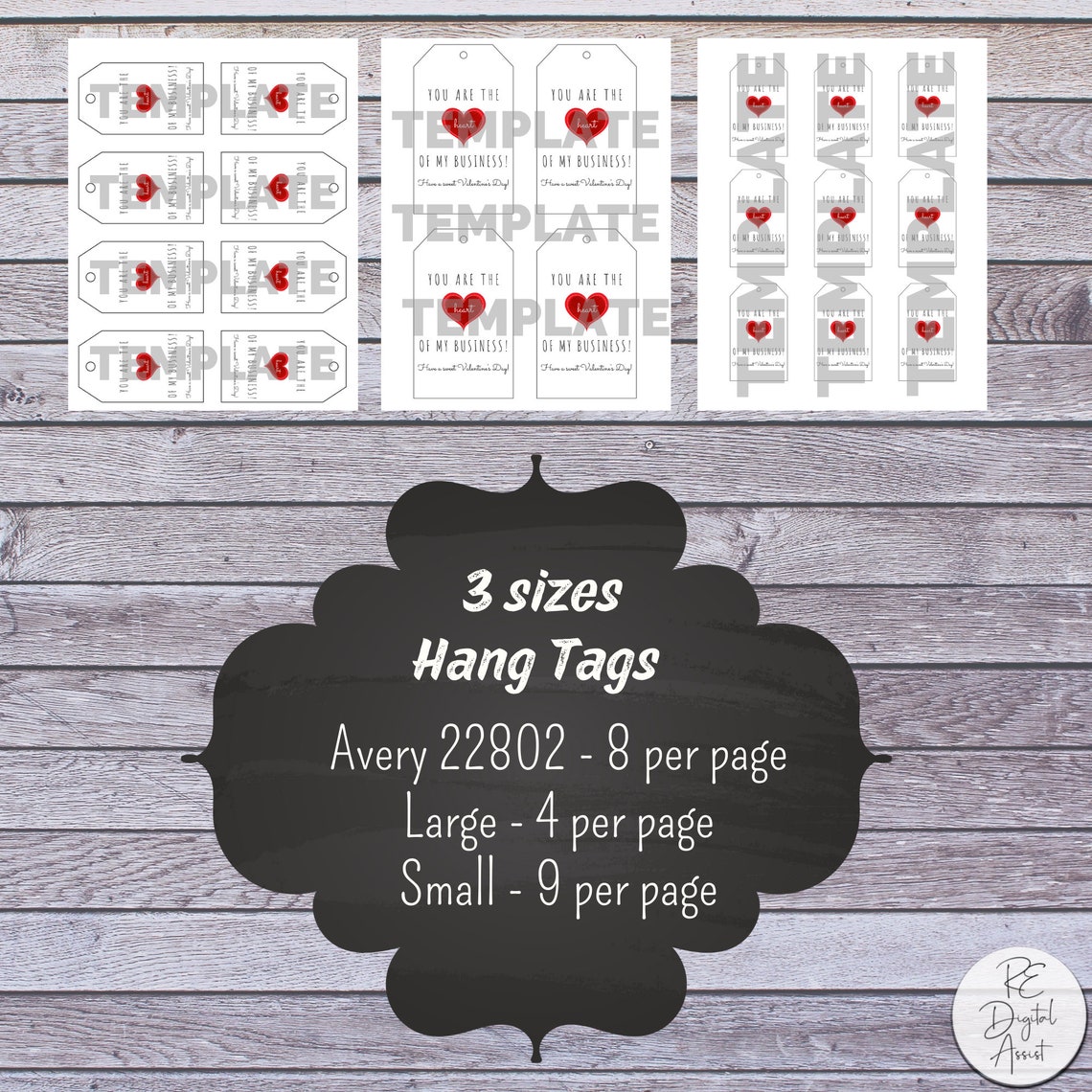 PRINTABLE Business Heart Appreciation Tag Download, Client Customer ...