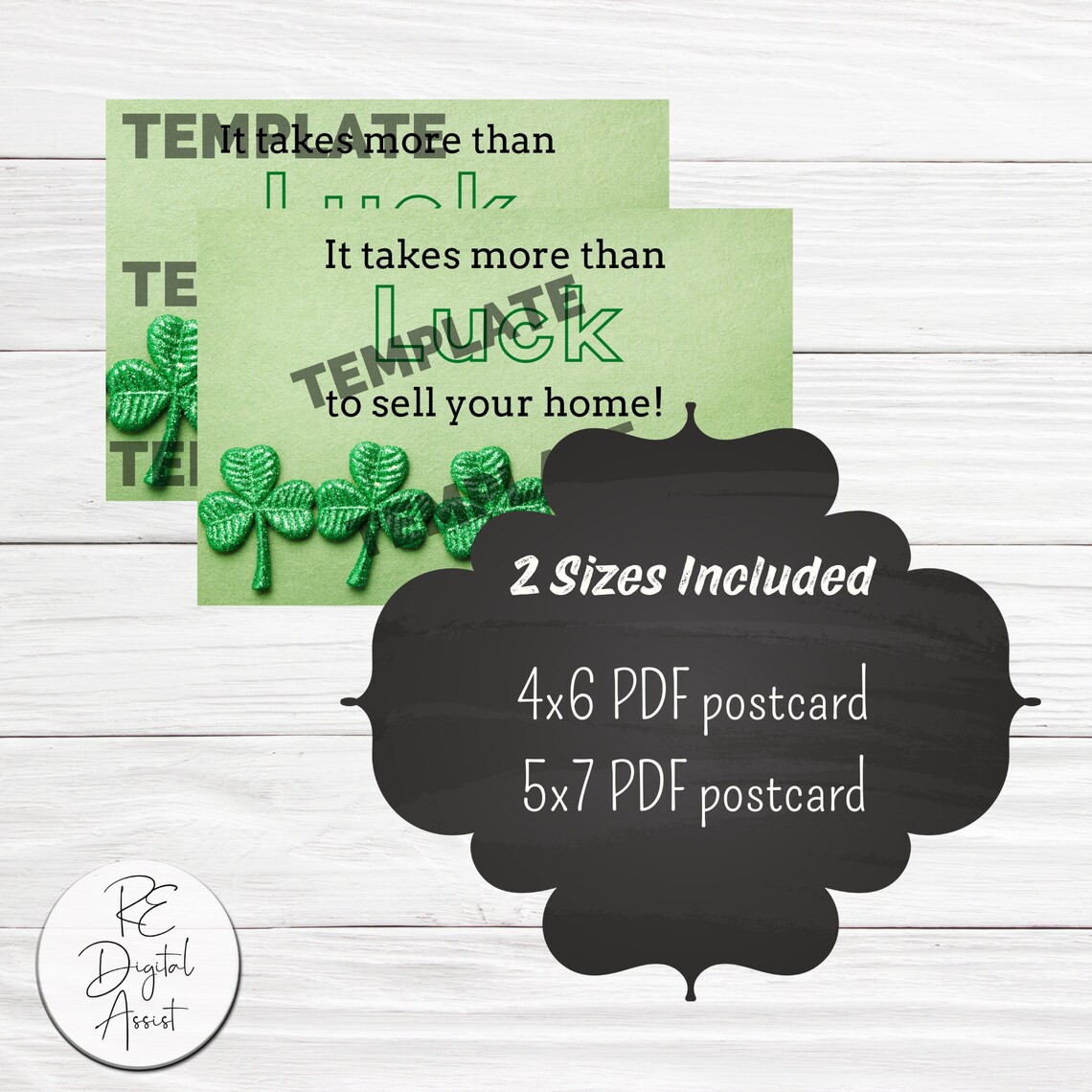 Real Estate St Patrick's Day Postcard March Real Estate | Etsy