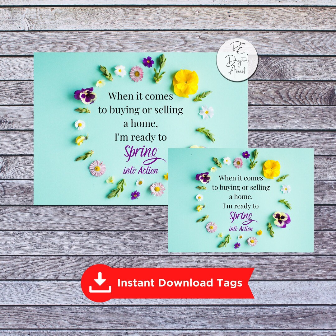 Spring Into Action Real Estate Pop by Tags, Open House Favors ...