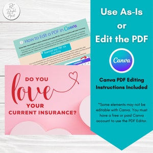 Valentine Insurance Love Marketing Postcard Lead Generation Business ...