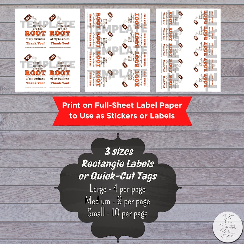 PRINTABLE Root Beer Pop by Tags Business Referrals Real | Etsy