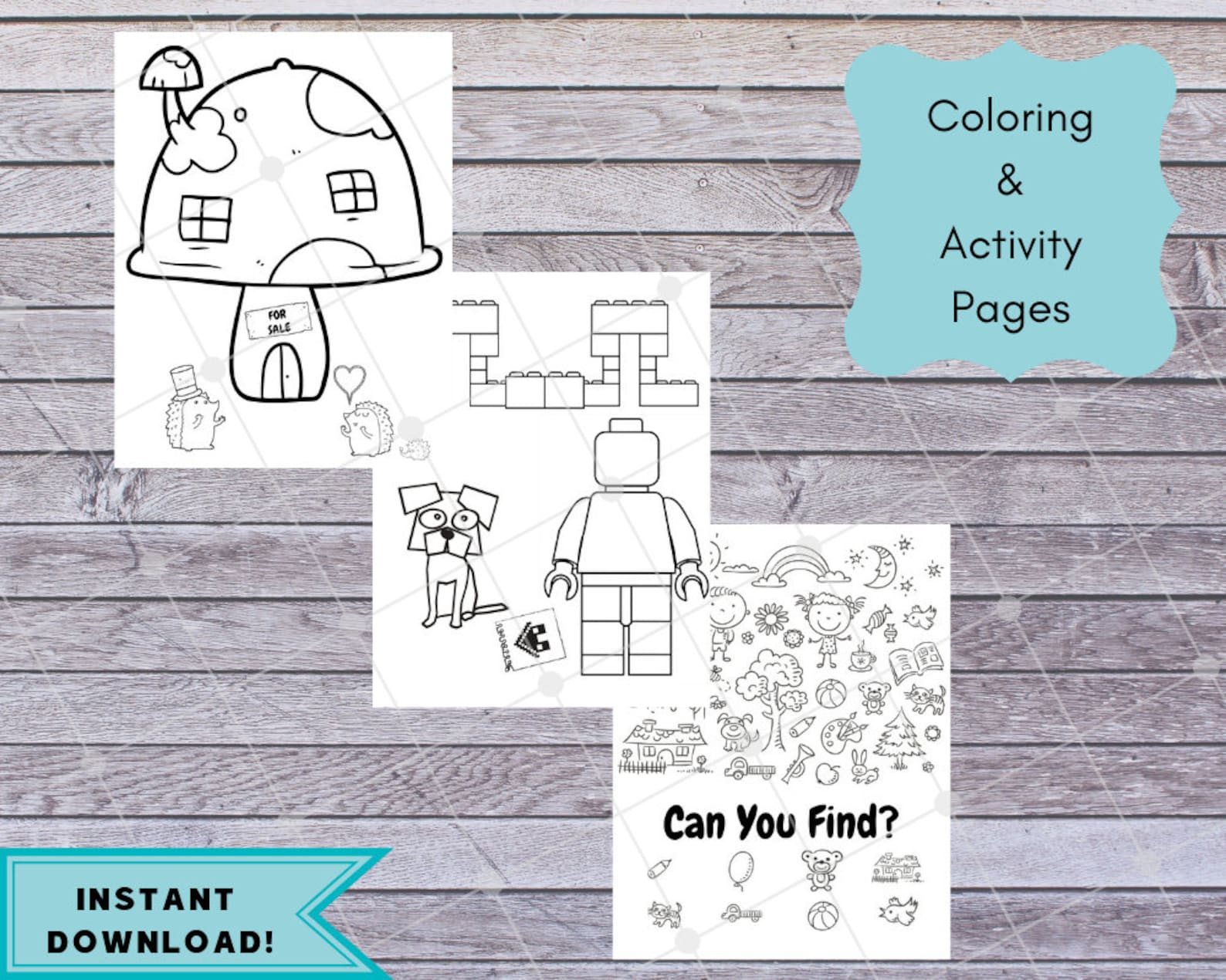 Real Estate Coloring Pages, Download 11 Designs Home Themed Kids ...