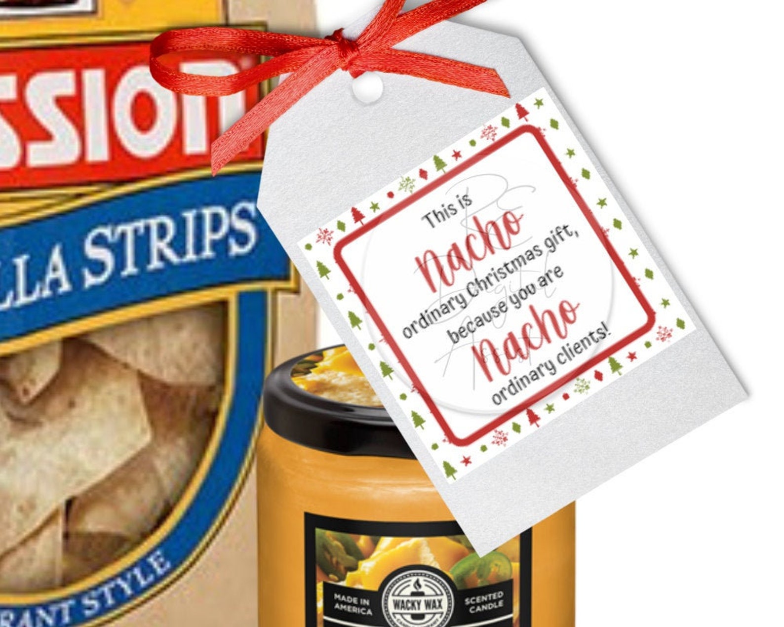 NACHO Christmas Gift Tags Printable Neighbor Gift Real - Etsy