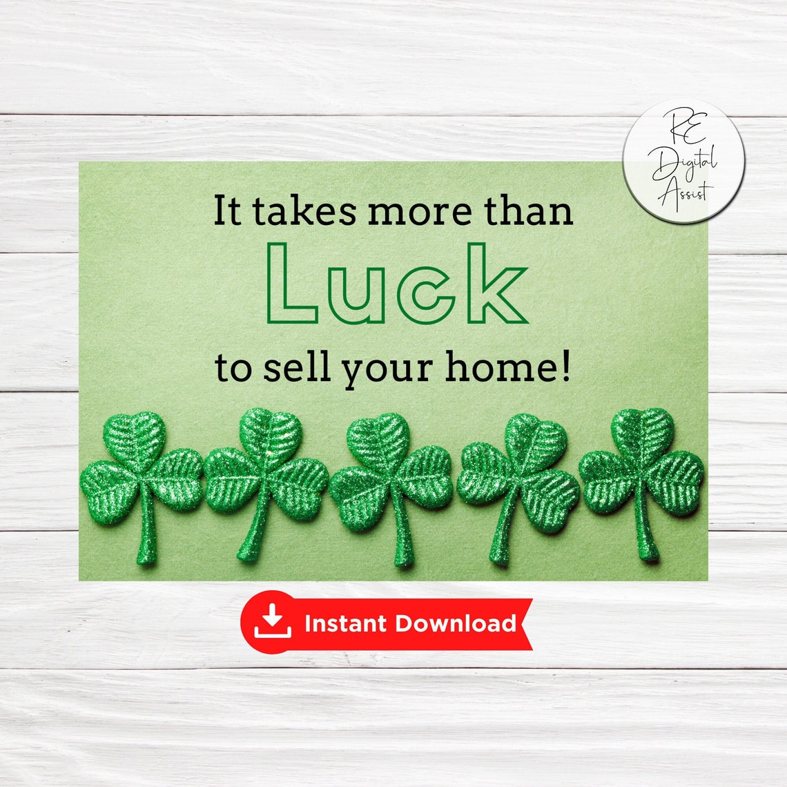 Real Estate St Patrick's Day Postcard March Real Estate - Etsy